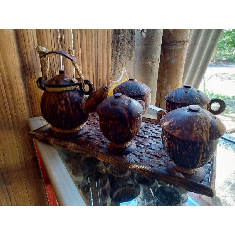 Glass/coffee Cup Unique Coconut Shell Old School natural natural Using ...