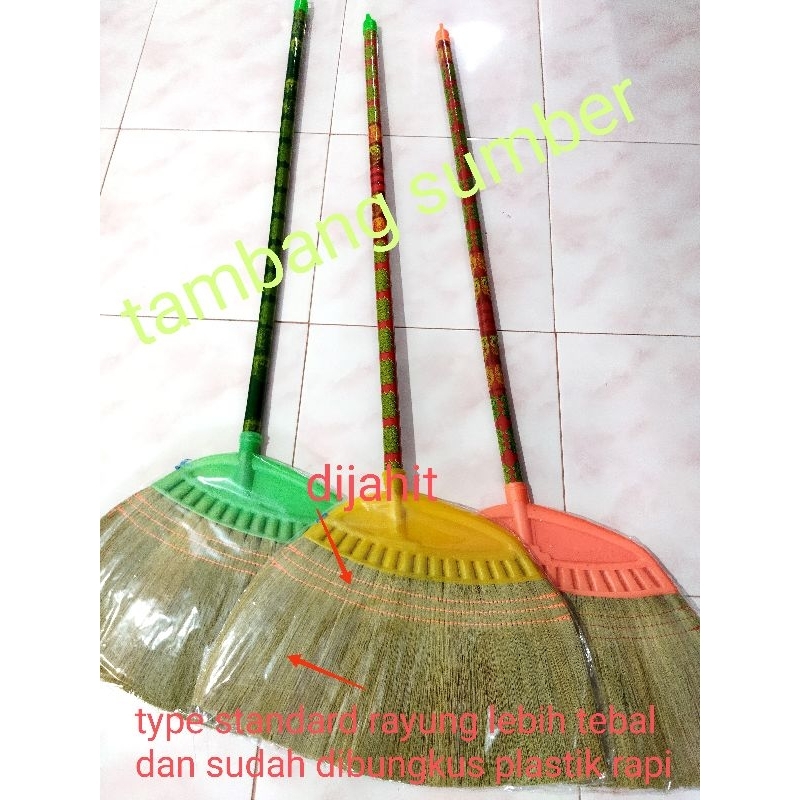 Plastic Wrapped Sewing Standard Broom | Shopee Philippines