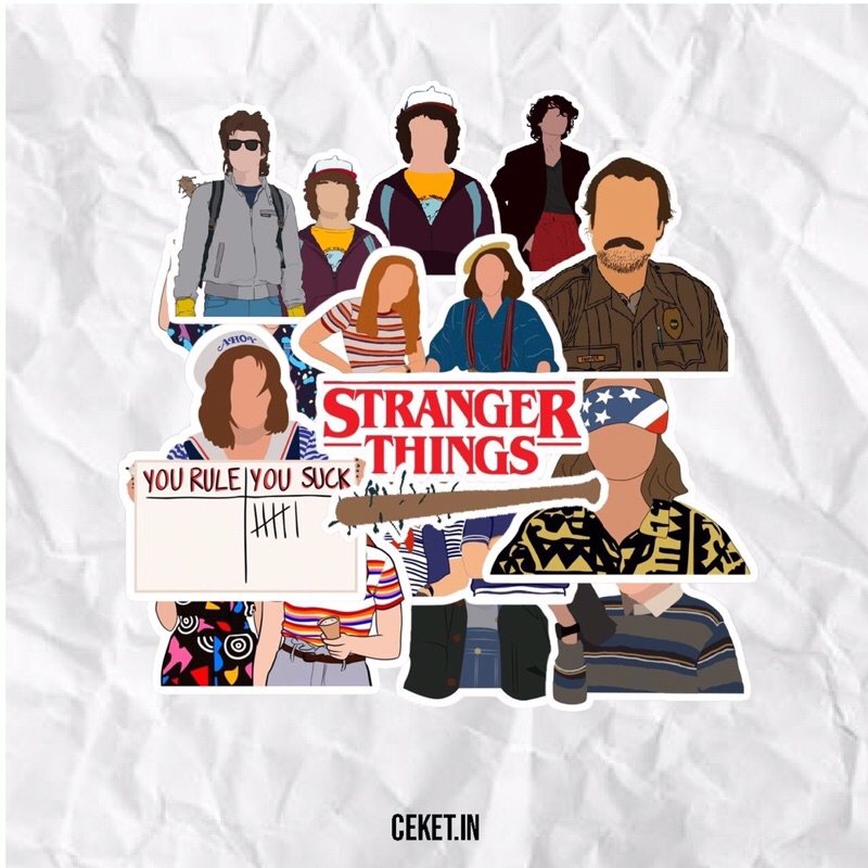 Stranger Things Sticker Pack | Shopee Philippines
