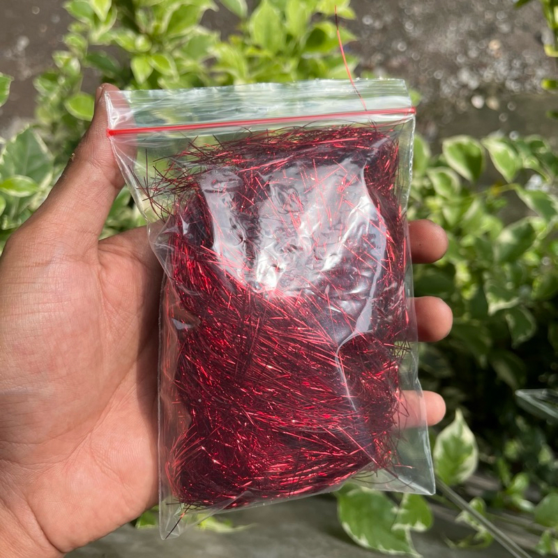 MERAH Metallic FIBER COLOR CARBON FORGED RED 10 grams | Shopee Philippines