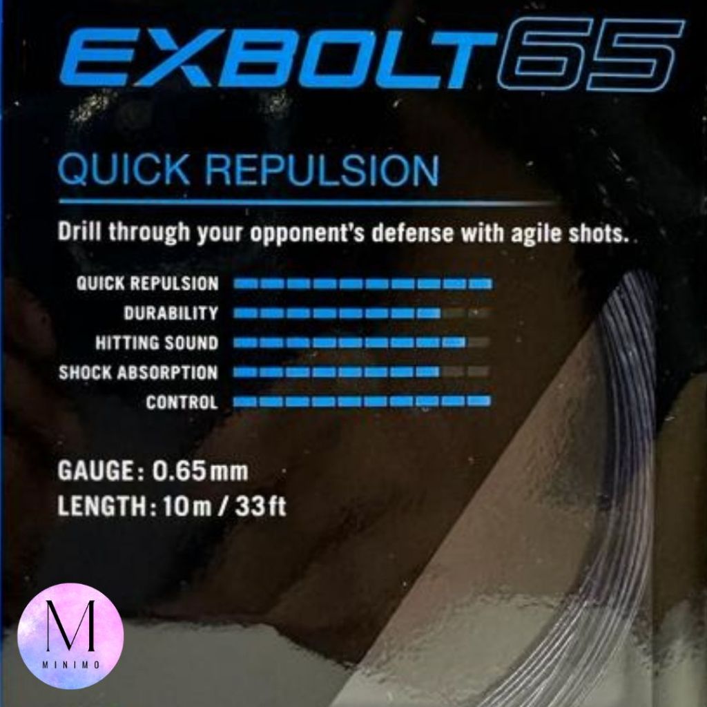 Yonex Badminton Racket String/Exbolt 65 Original String | Shopee ...