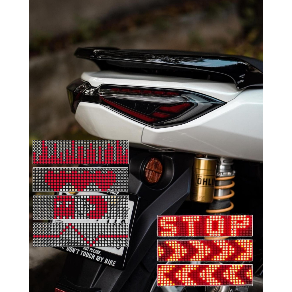 Sly STOPLAMP RUNNING TEXT DOT MATRIX YAMAHA NMAX 20 Automatic MODE ...
