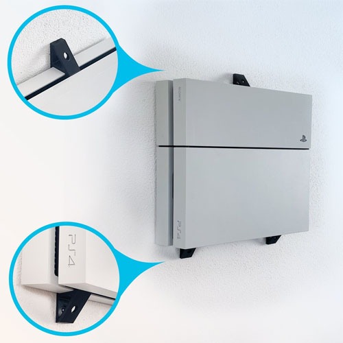 PS4 Fat Slim Pro Wall Mount Holder for Sony PlayStation 4 PS4 | Shopee ...