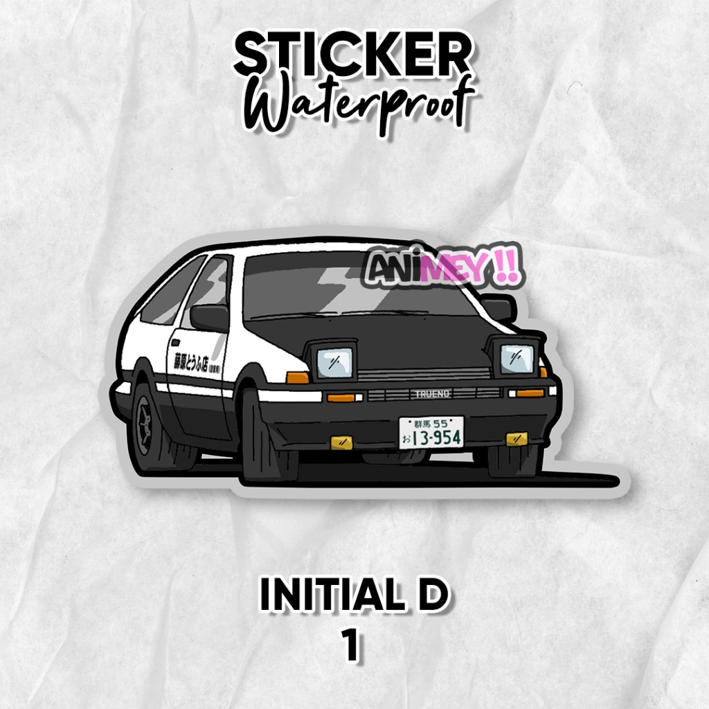 Initial D Sticker / Waterproof Sticker / Takumi Fujiwara / Hachiroku ...