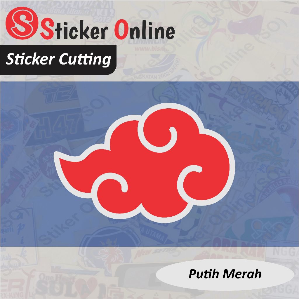 Akatsuki Logo Sticker | Naruto Akatsuki Logo Motorcycle Car Cutting ...