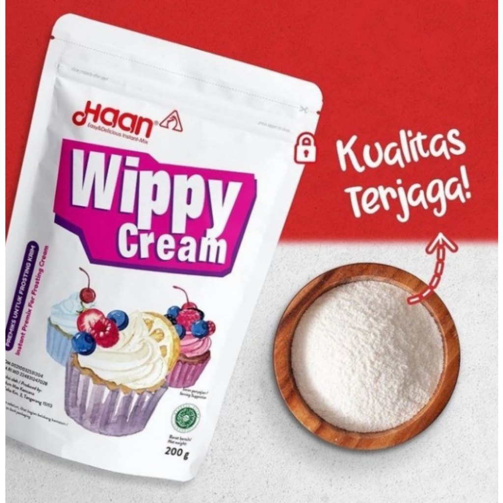 Haan whippy cream haan wippy whipping cream powder haan whipped cream ...