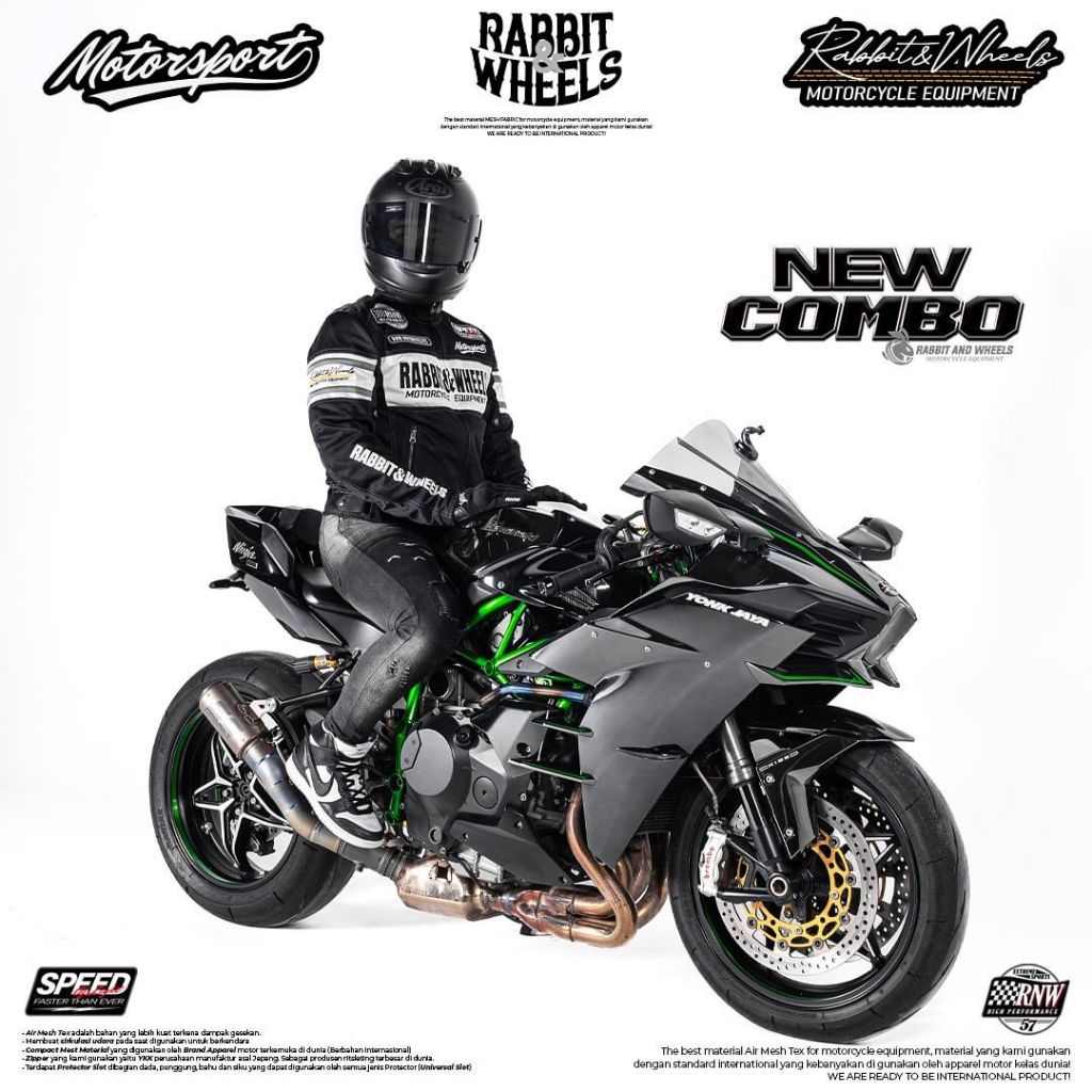 Rabbit And Wheels Jacket - New Combo BLACK | Shopee Philippines