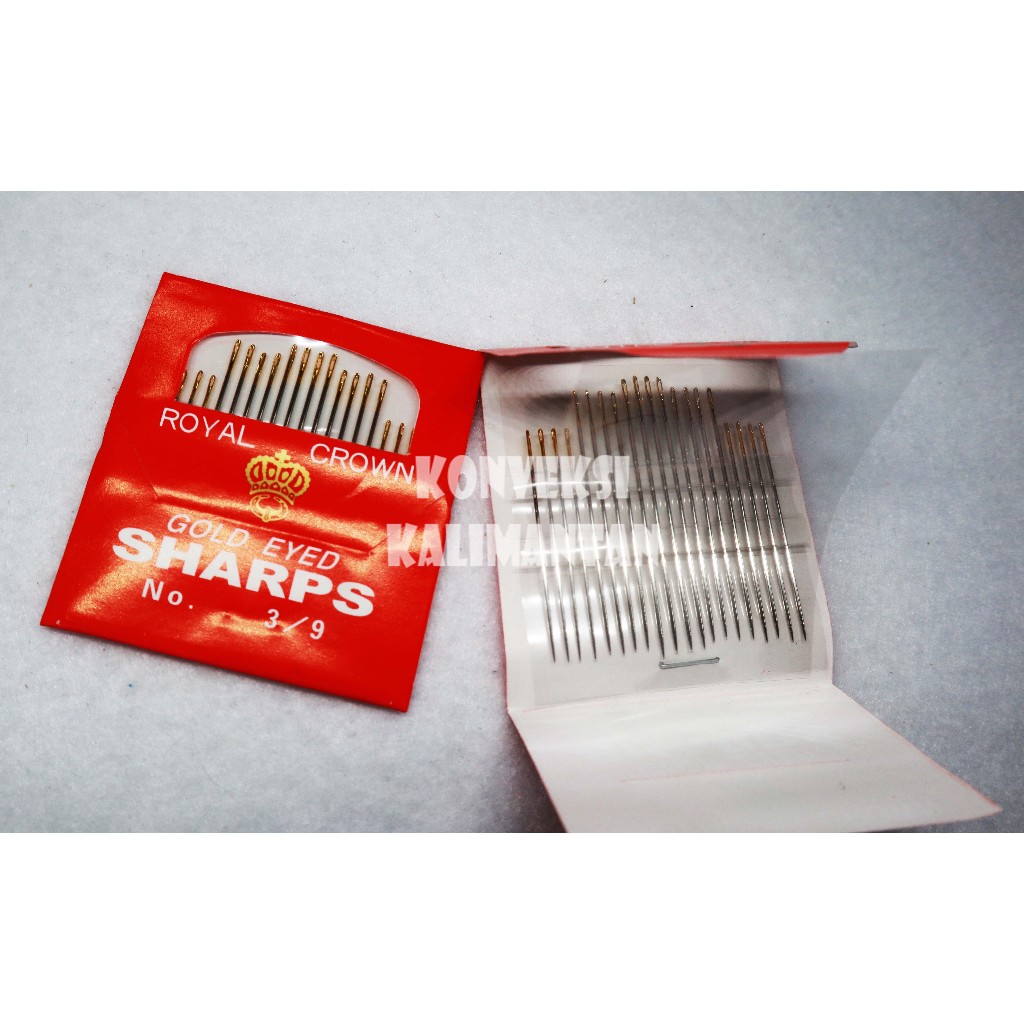 Original Sharps Gold Eyed 3/9 Hand Sewing Needle | Shopee Philippines