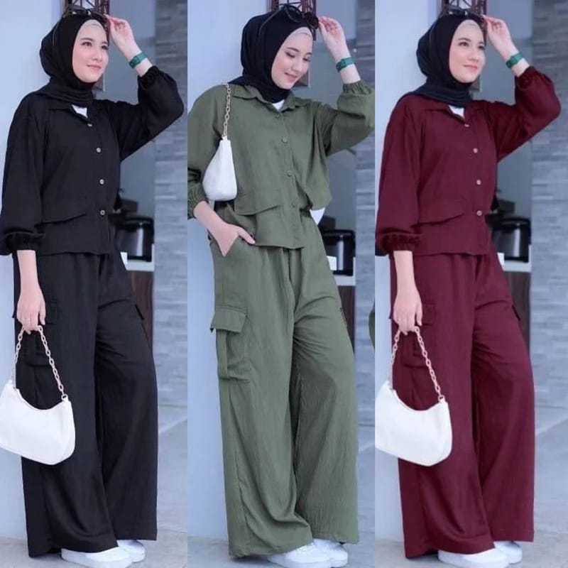 HAIFA!!! ONE SET PREMIUM CARGO/WOMEN'S CRINKLE CARGO SET LD110cm ...