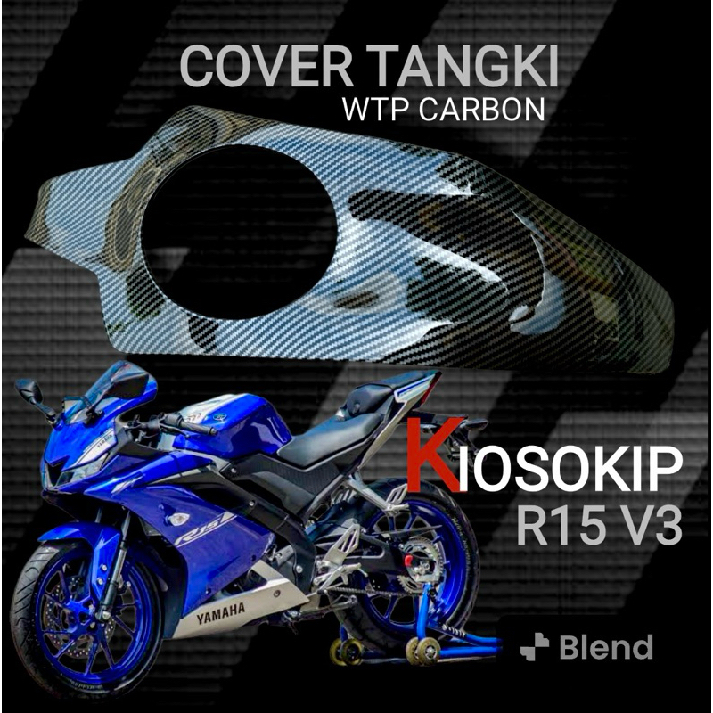 Tank Cover r15 v3 carbon Tank Protector r15 carbon Variation r15 v3 ...