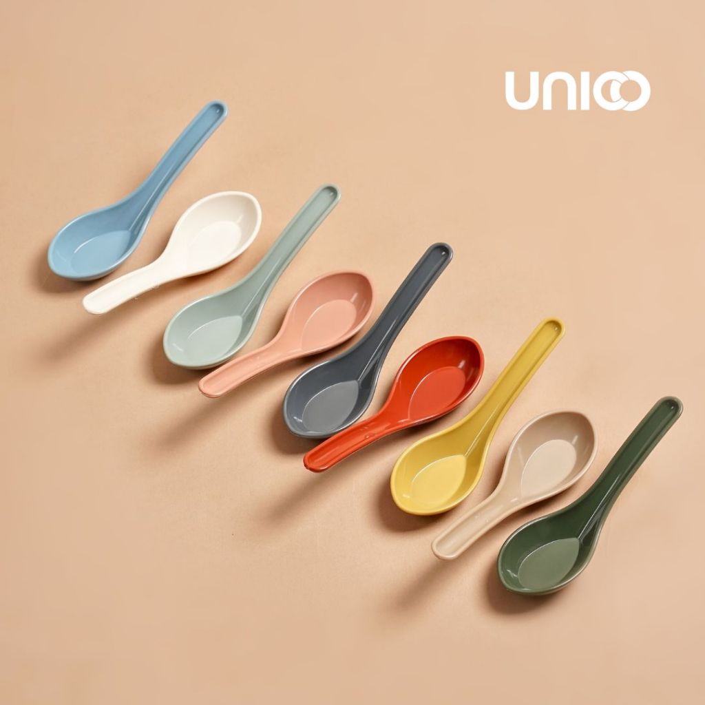 UNION X UNICO Soup Spoon Set of 12 | Pastel Earth Ocean Plastic Duck ...