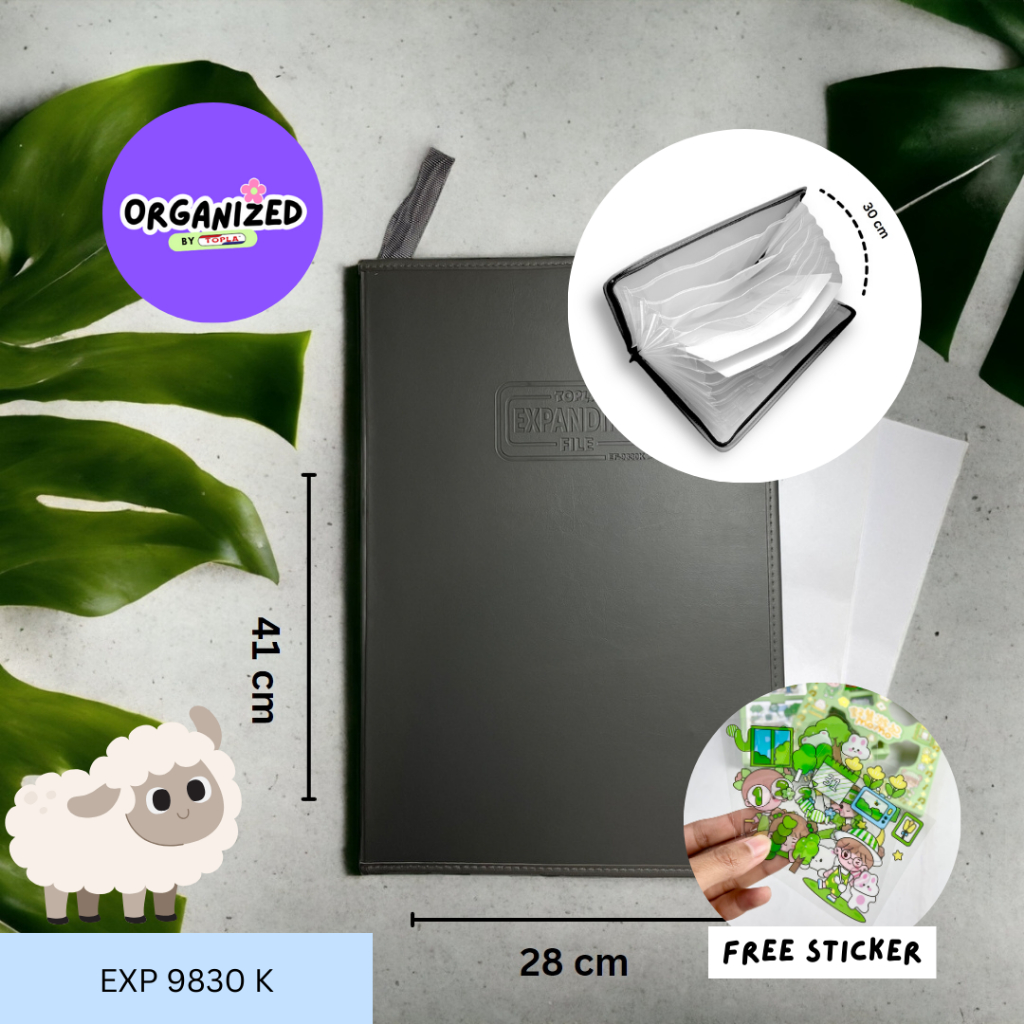 Topla Map Document Keeper Map Expanding Leather File Map Harmonica ...