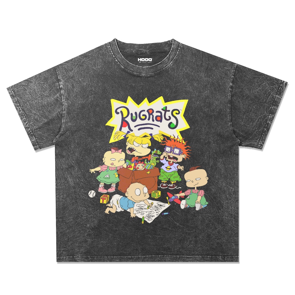 T-shirt RUGRATS Oversize Model Washed Stone Wash/RUGRATS T-shirt ...