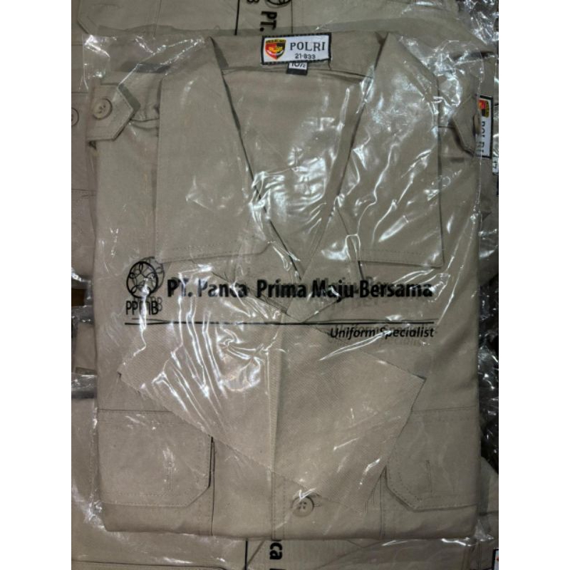 Just brown PDL SUS uniform for the police / long sleeve pdh security ...
