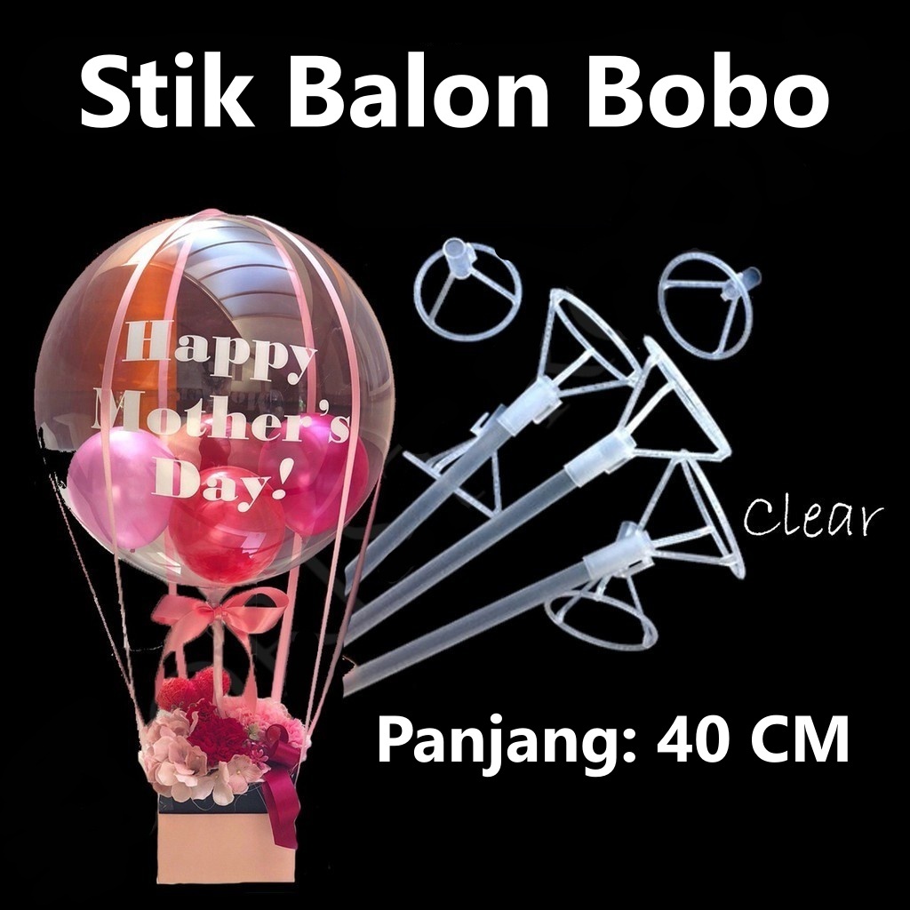 Aigootan - BOBO BALLOON STICKS 40 CM LARGE - Medan Cup Handle PVC Stick ...