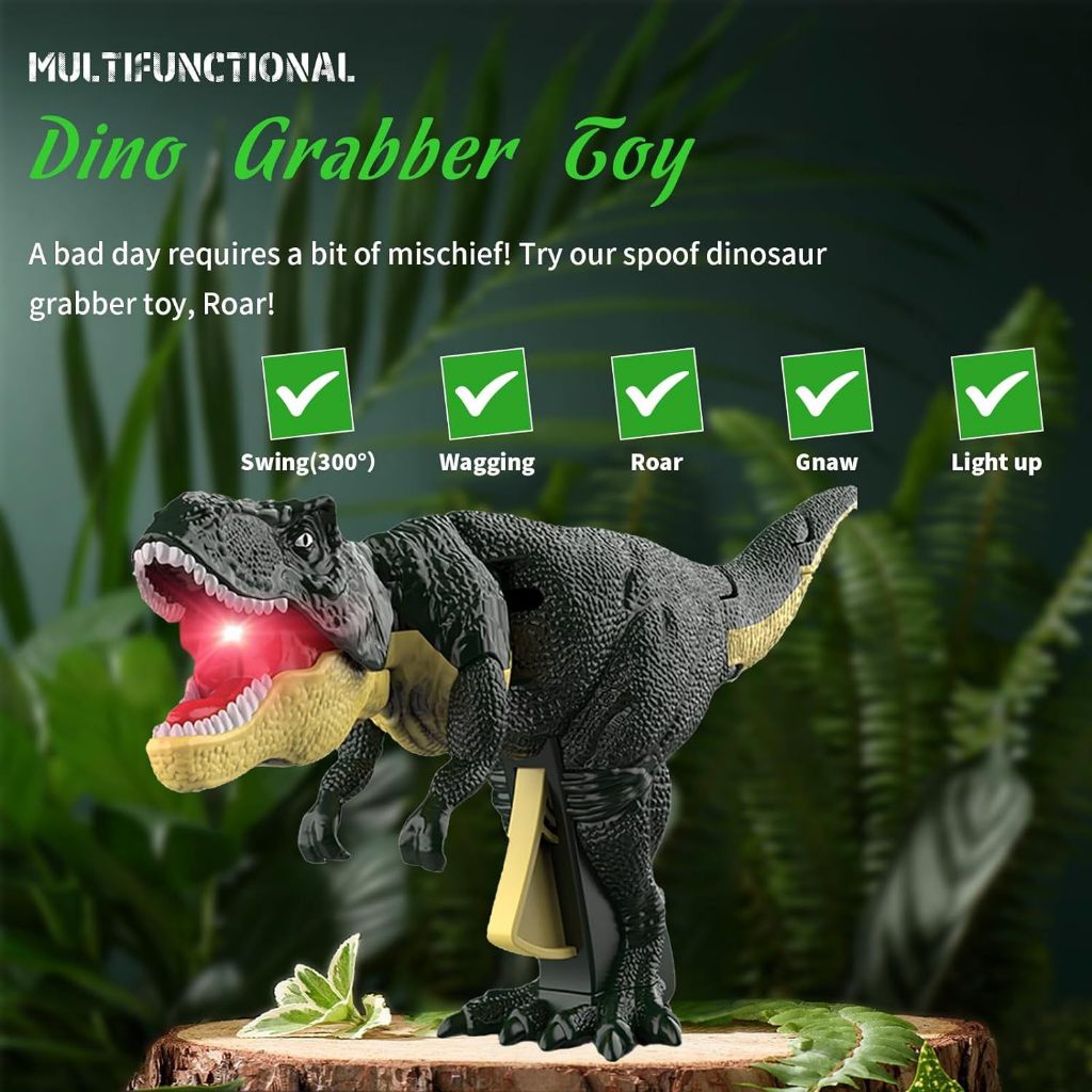 Big Size![28cm+dinosaur Sound+Light+Whole Body Movement] Dinosaur Press ...