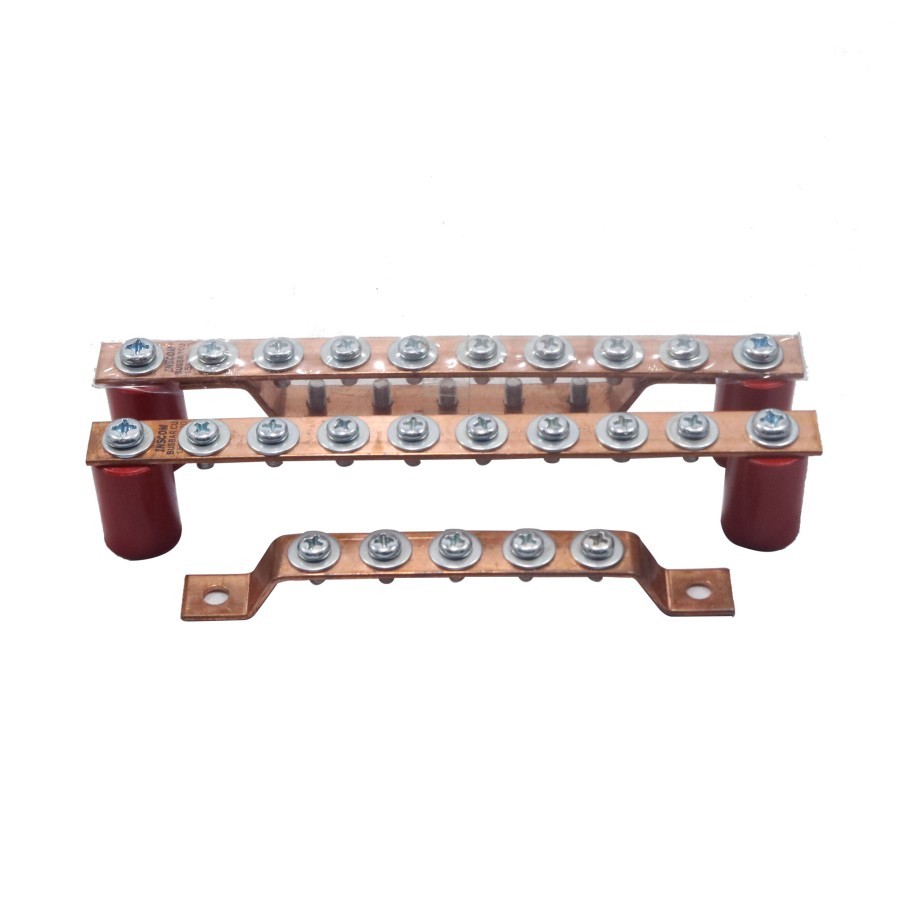 Copper ARDE BUSBAR 15 X 2 X 180 + GROUND / TERMINAL ZERO ISOLATOR PLATE ...