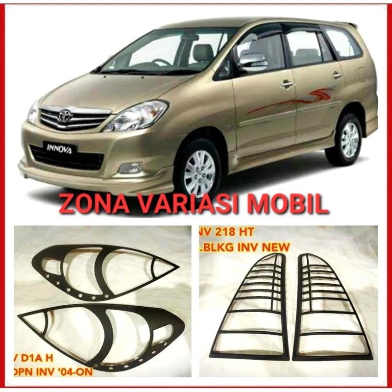 Front and Rear Light Garnish for Innova New 2008 2009 2010 2011 Matte ...