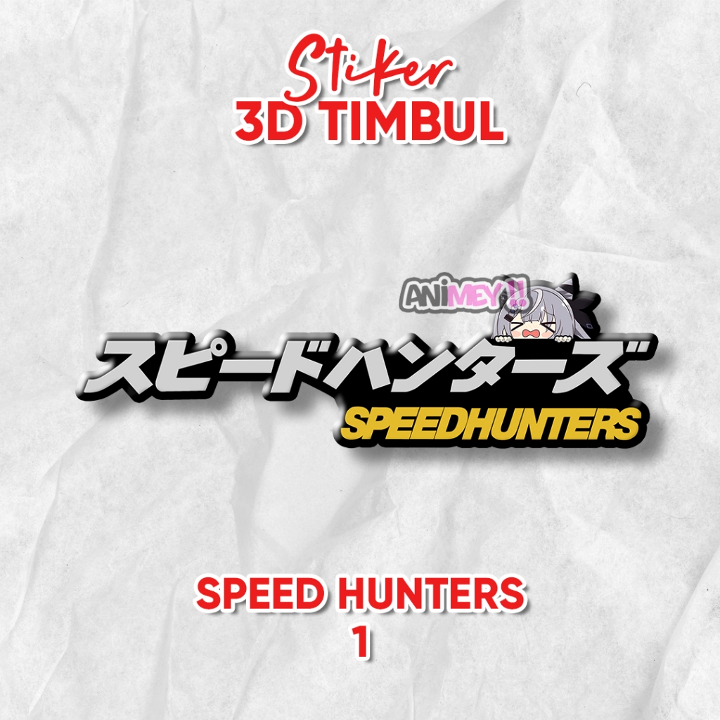 3d Embossed Anime SPEEDHUNTERS Emblem Sticker/Resin Anime Sticker ...
