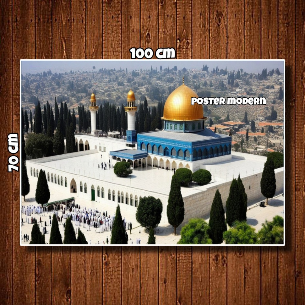 WALL DECORATION THE MOSQUE POSTER AL AQSA PALESTINE Code 110 / al Aqsa ...