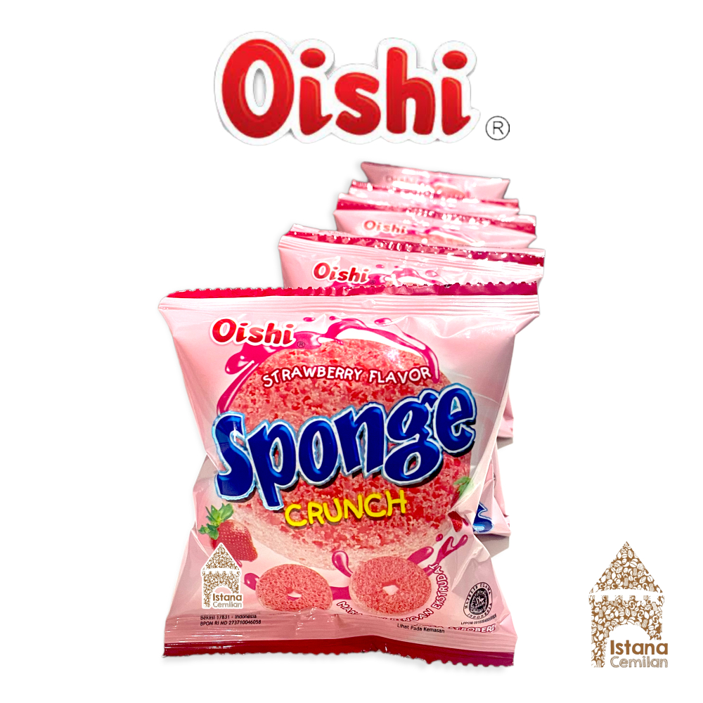 Oishi Sponge Crunch Strawberry / Chocolate Renceng (10 pcs) | Shopee Philippines