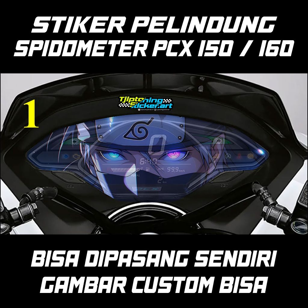 Naruto PCX 150 - PCX 160 VERSION TRANSPARENT SPEEDOMETER STICKER ...