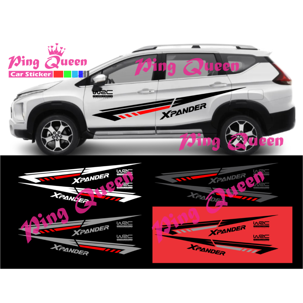 Xpander CAR STICKER STRIPING CROSS STICKER LIST XPANDER MITSUBISHI CAR ...