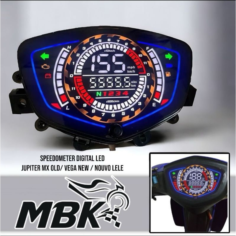 Yamaha Nouvo Catfish/Jupiter mx old/vega new digital speedometer ...