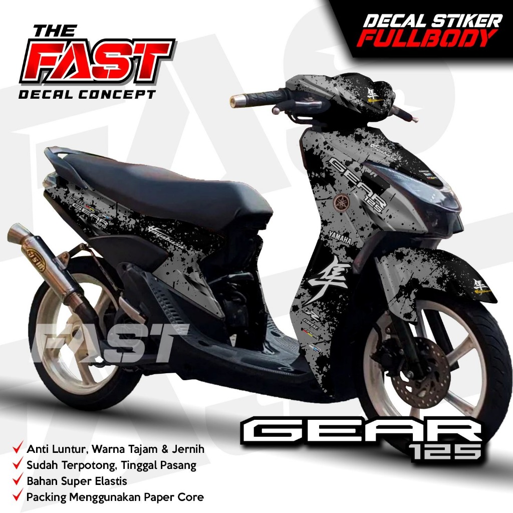 Decal Gear fullbody Hayabusa Sticker Yamaha Gear 125 Decal Mio Gear 125 ...