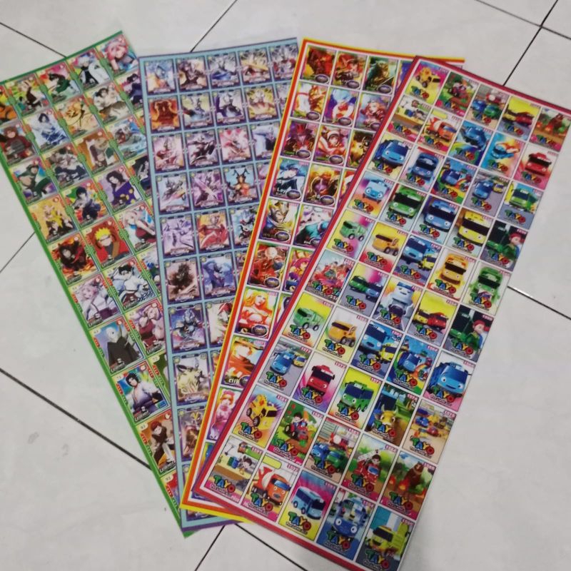 Children's Toys Character cards/sheet cards (50pcs) | Shopee Philippines