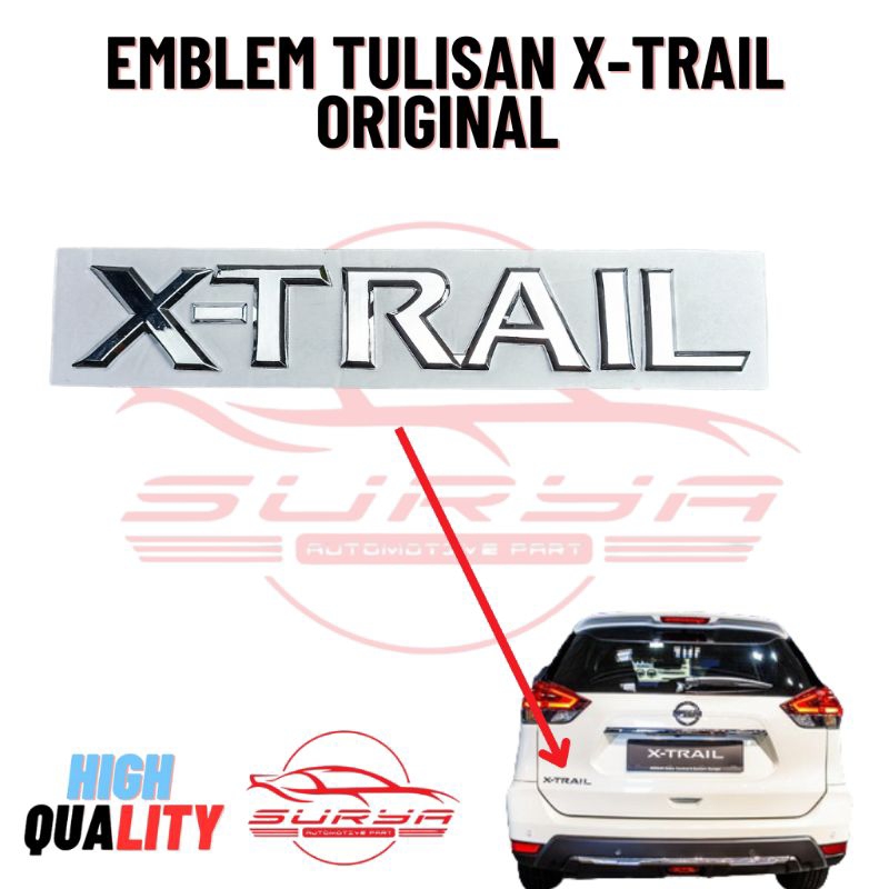 Original Nissan X-TRAIL X-TRAIL Logo Emblem | Shopee Philippines