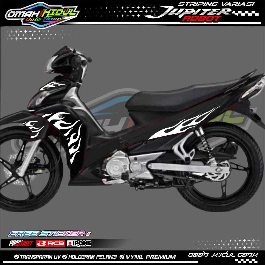 Striping Variations Of YAMAHA JUPITER ROBOT Fire Design/STICKER LIST ...