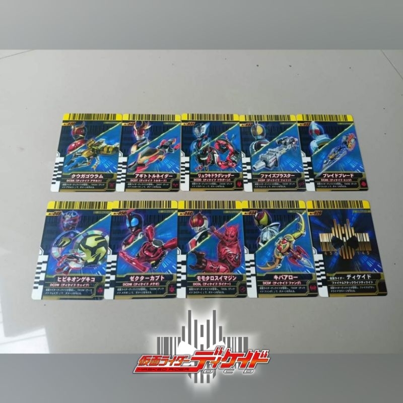 Kamen Rider Decade Final Form Ride Card Original BANDAI | Shopee ...