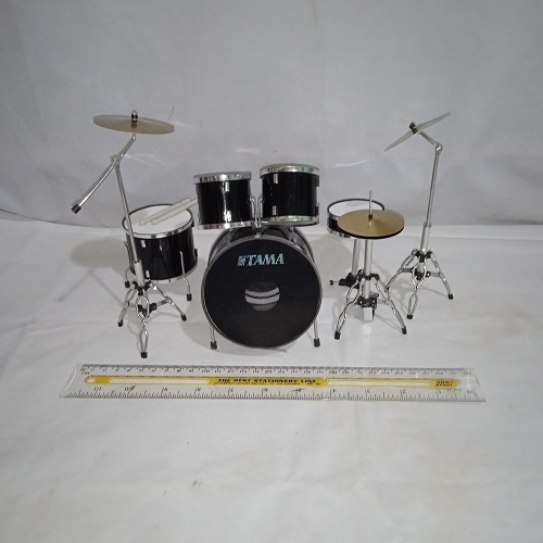 Miniature Display Of Musical Instrument Drum Set Small Size Bass ...