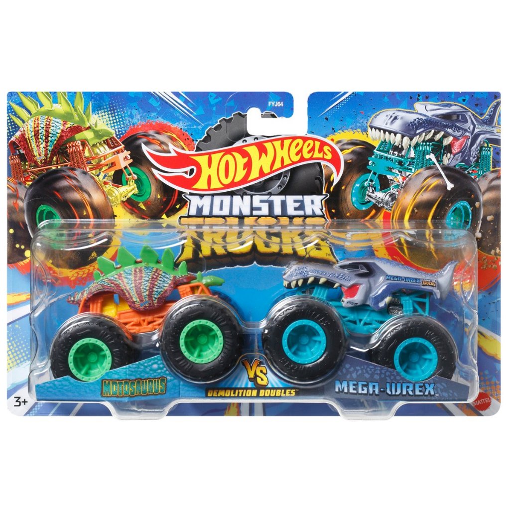 Hot Wheels Monster Trucks - Motosaurus vs Mega-Wrex | Shopee Philippines
