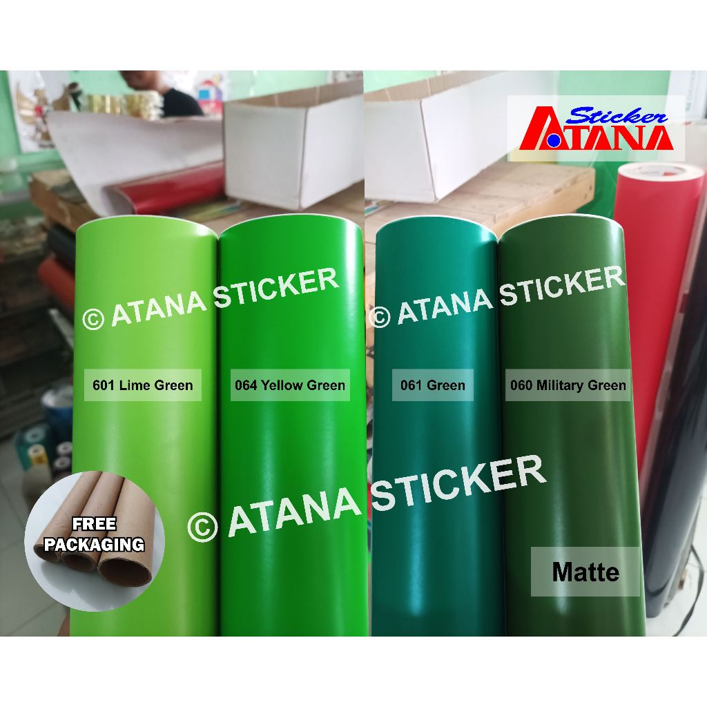 HIJAU Dark Light Green Doff Faded Leaves Pastel Moss Bottle Army Sage ...