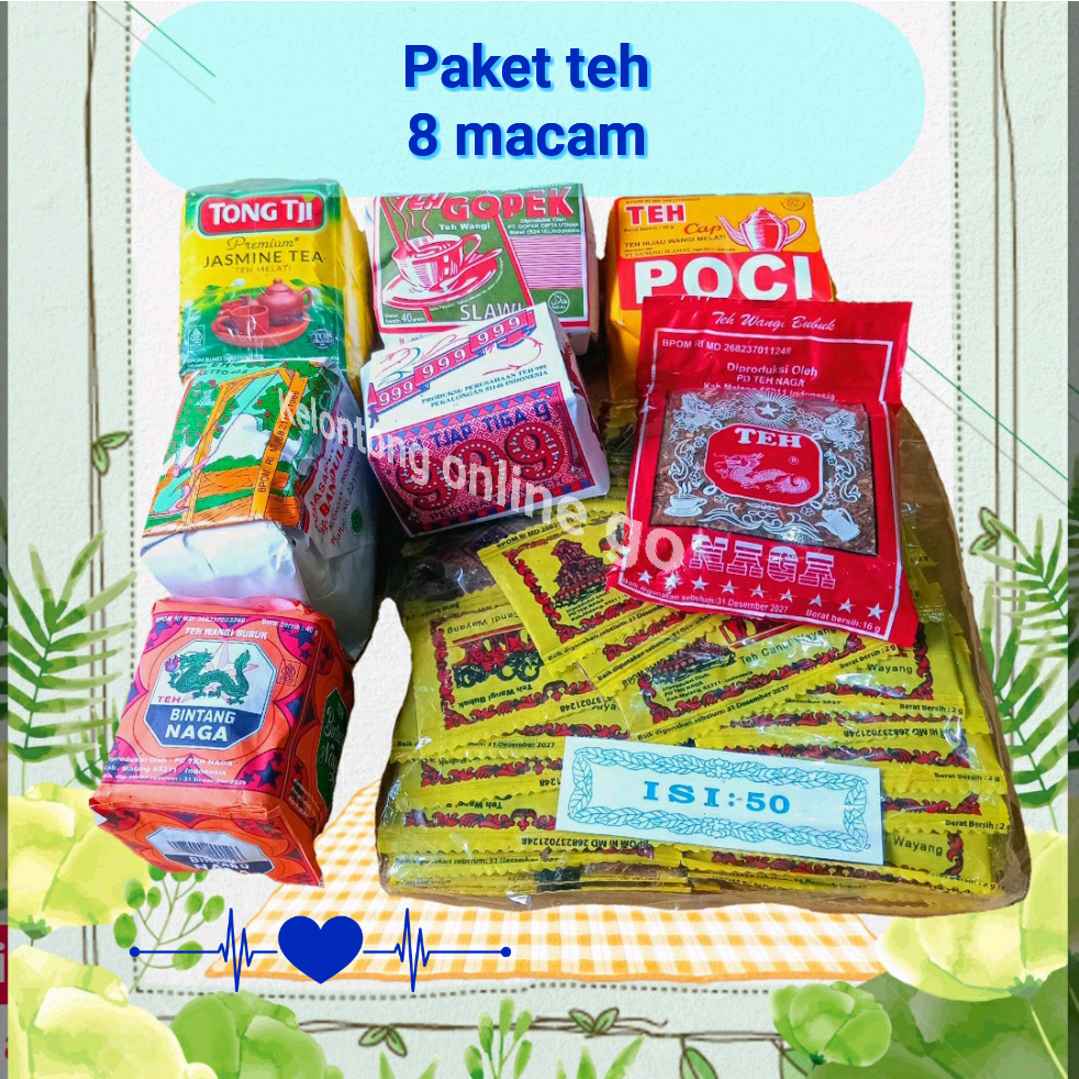 8 kinds of brewed tea, dragon tea, tea pot, bandulan, gopek, 999 tea ...