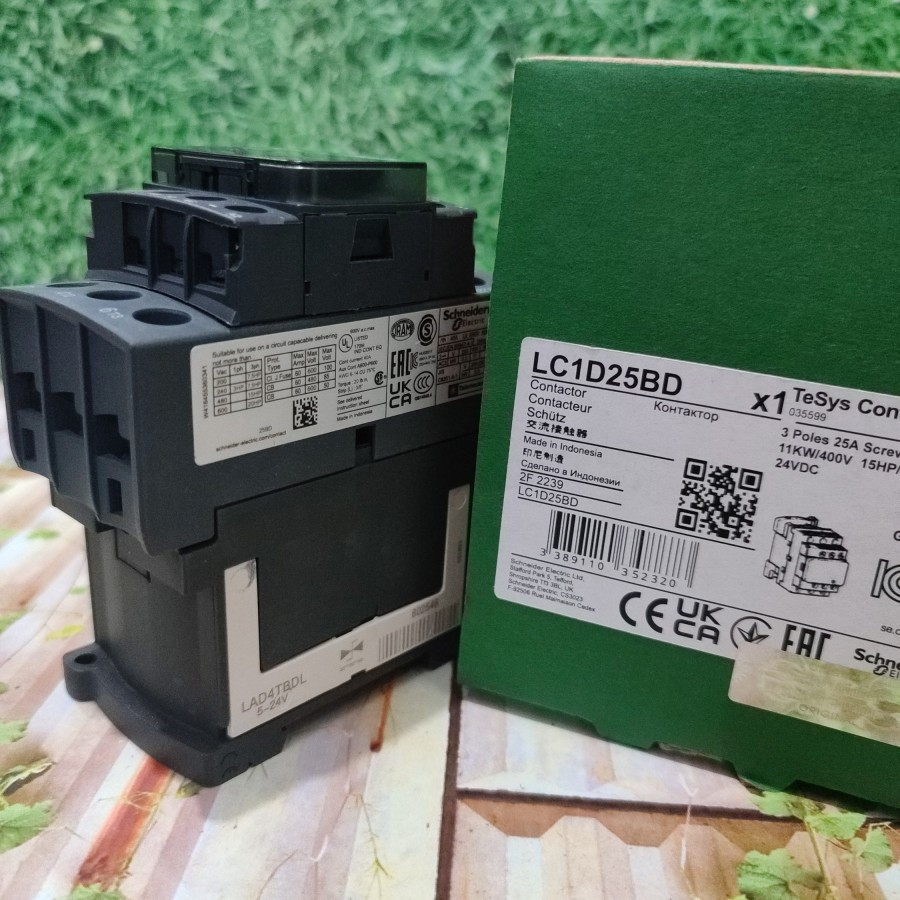 Schneider Electric Contactor LC1D25 BD LC1D25BD 24VDC | Shopee Philippines
