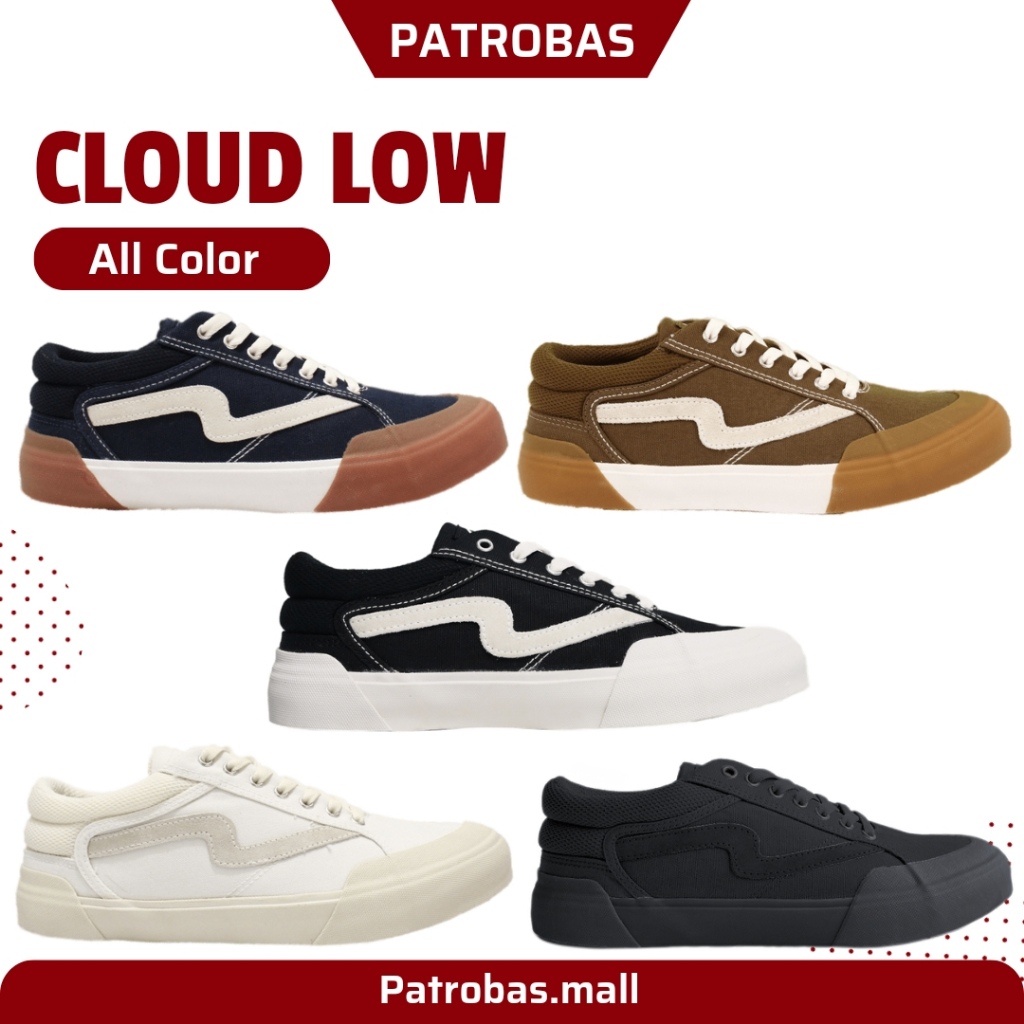 Patrobas CLOUD LOW BLACK WHITE OFF WHITE OLIVE NAVY ORIGINAL PATROBAS ...