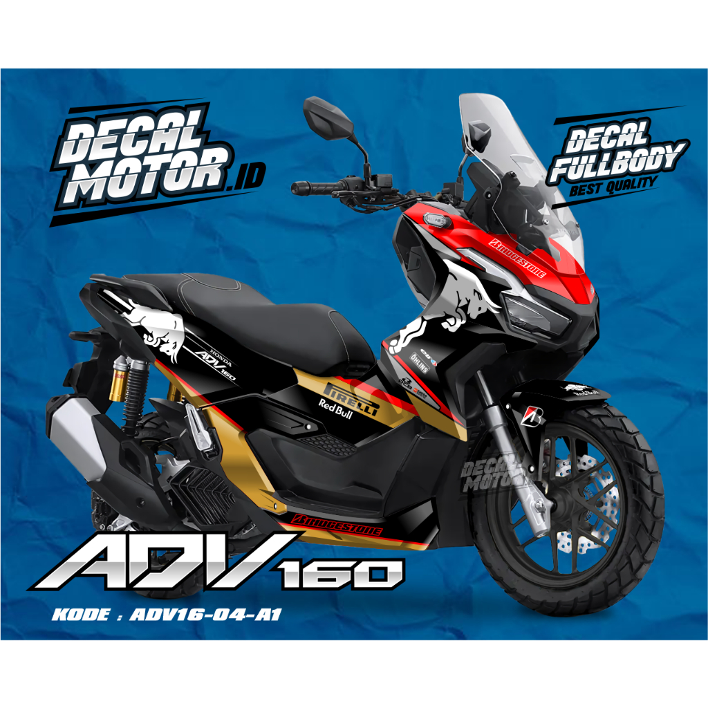 Decal Sticker Full Body ADV 160 Premium Racing 2022 Viral Motif - Kode ...