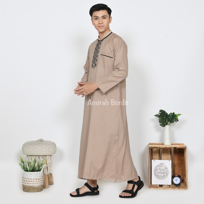 SIMPLE ELEGANT EMBROIDERED ADULT MEN'S ROBES ADULT MEN'S GAMIS WITH ...