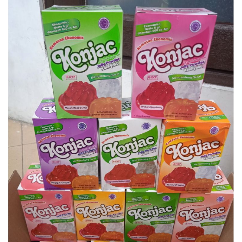 AGAR AGAR || KONJAC Jelly powder 6gr all flavors | Shopee Philippines