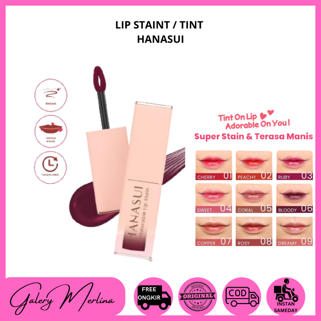 Hanasui Tintdorable Lip Stain - Lip Tint | Shopee Philippines