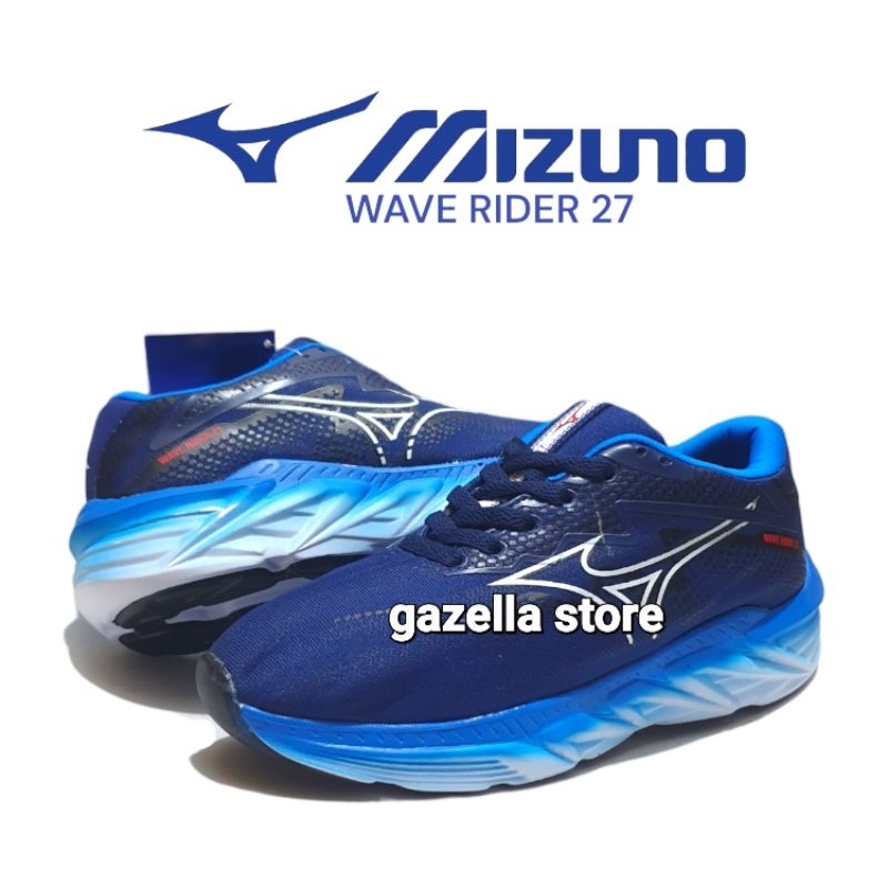 Mizuno Running Shoes Wave Rider 27 Snow Men s Running Shoes goes jogging Gymnastics gym Fitness