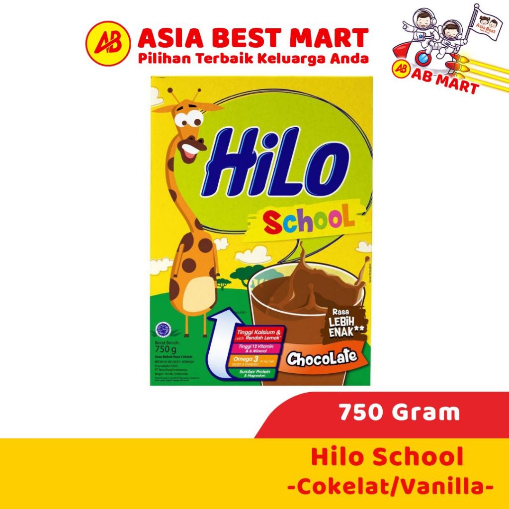 Hilo School Chocolate Vanilla Vegiberi 750 Gr High Calcium Low Fat Milk ...