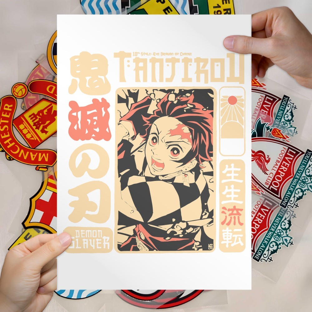 Digital DTF Print Screen Printing Anime Kimetsu no Yaiba Demon Slayer ...