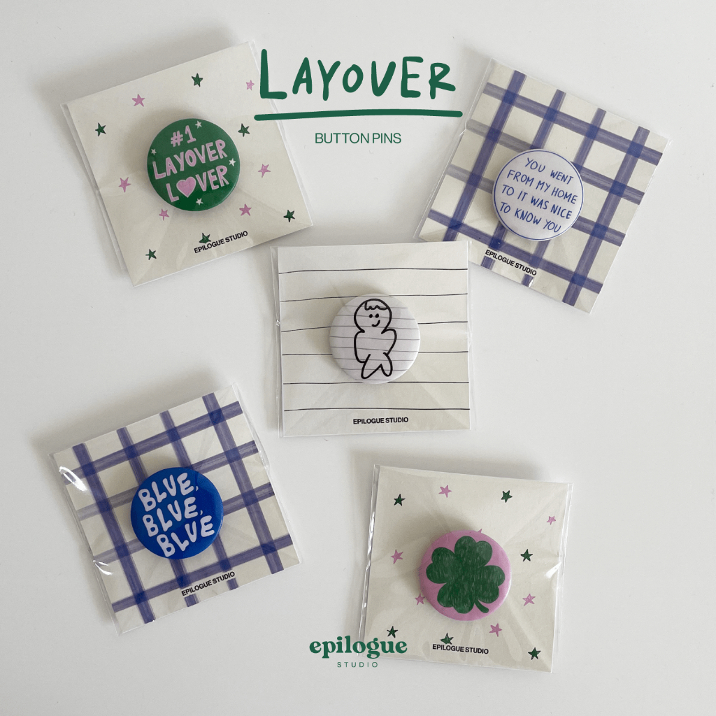 Layover Button Pins | Epilogue Studio | Shopee Philippines