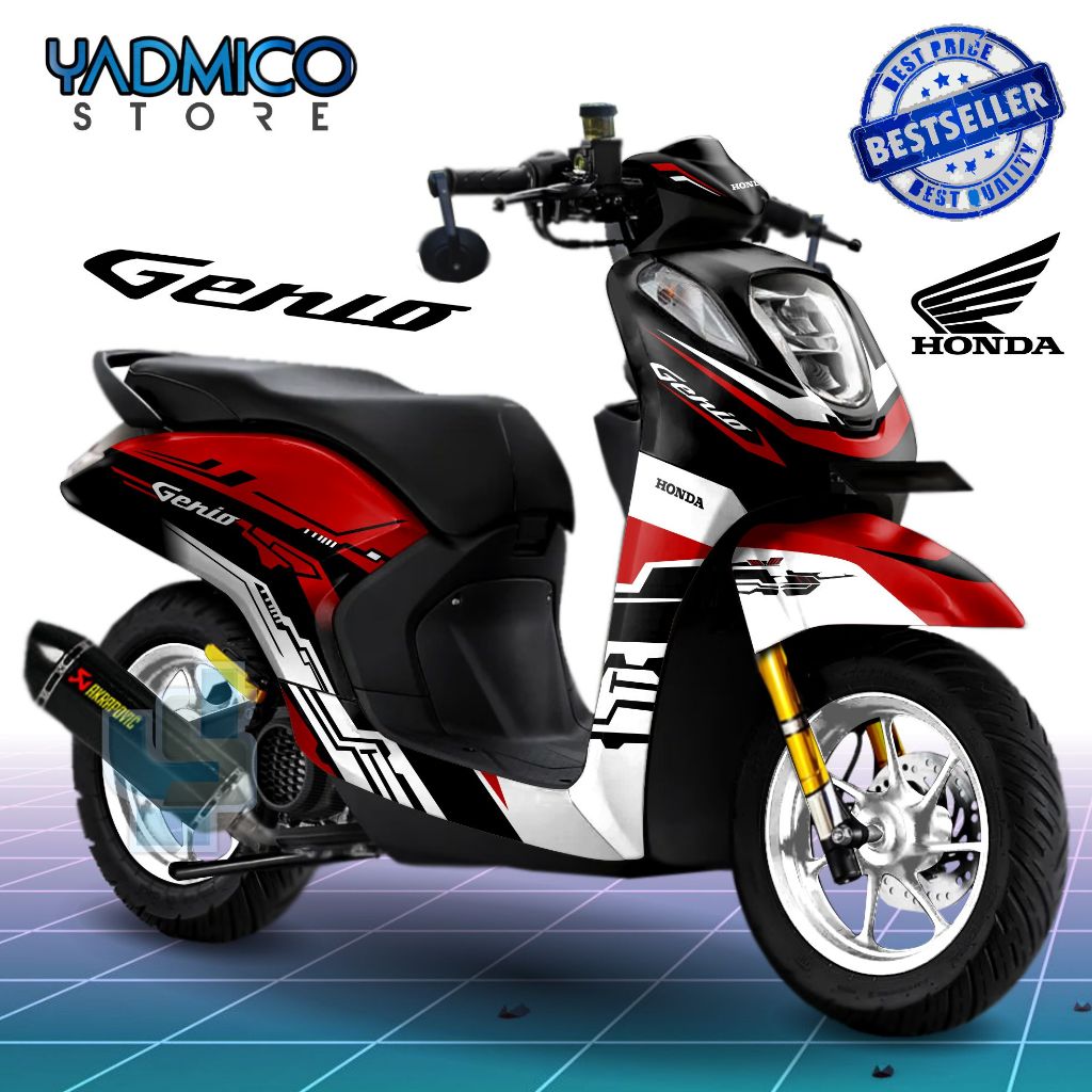 Genio Full Body Decal - Honda Genio Full Body Motorcycle Sticker ...