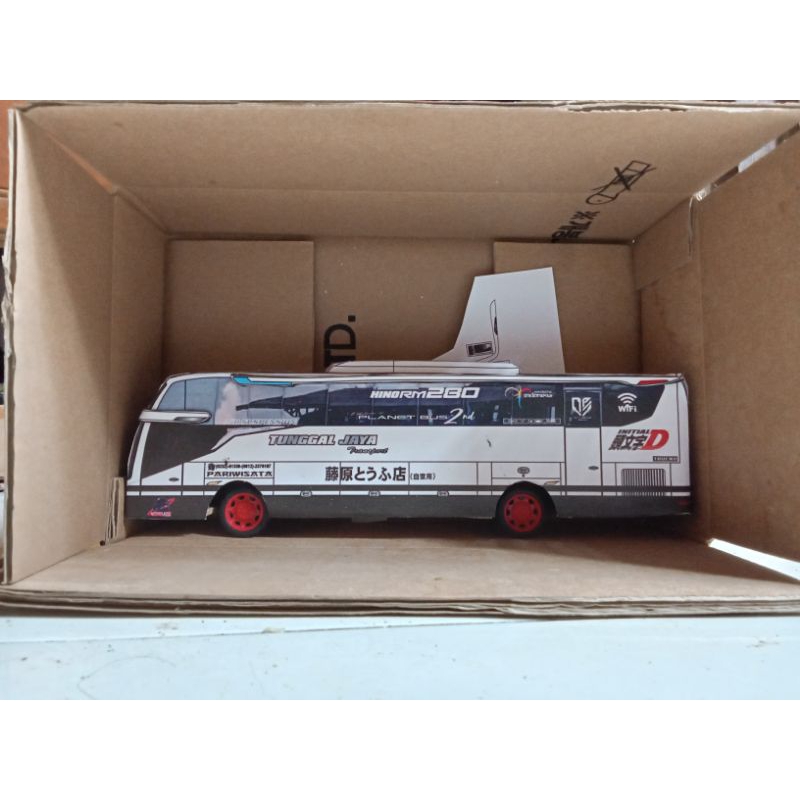 Miniature BUS KIDS PANDA JET BUS 5 NEW TAKUMI 1/50 PAPERCRAFT | Shopee ...