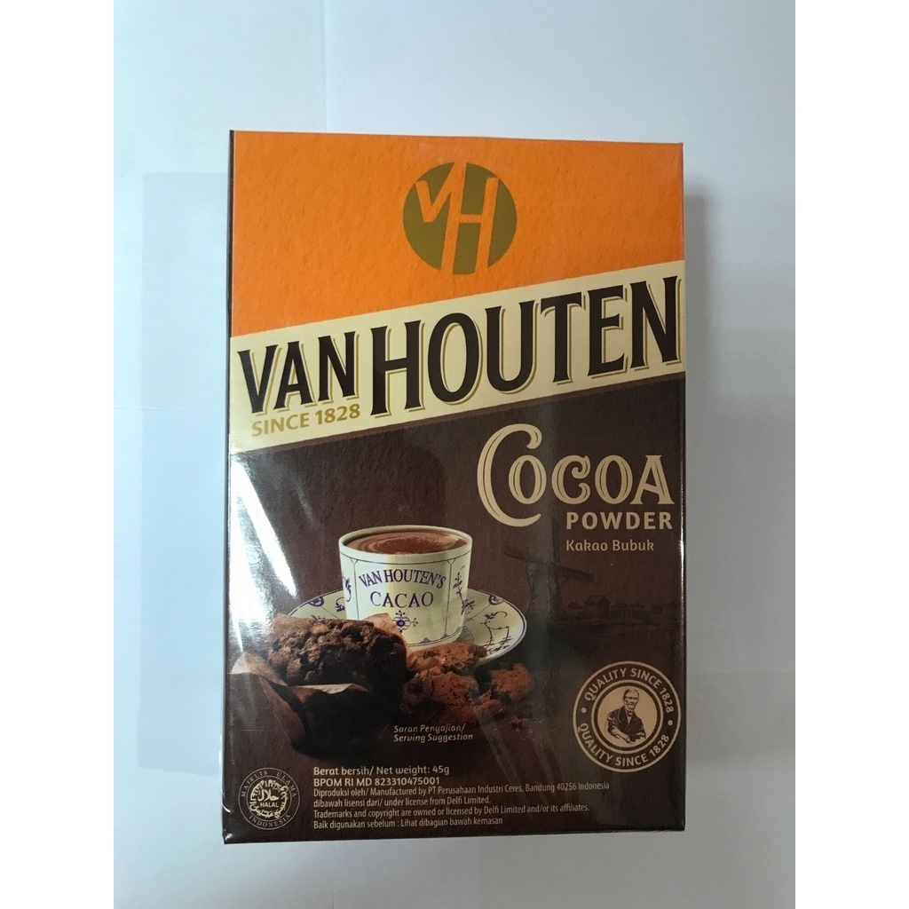 Cocoa Powder Van Houten - Van Houten Chocolate Powder 40gr | Shopee ...